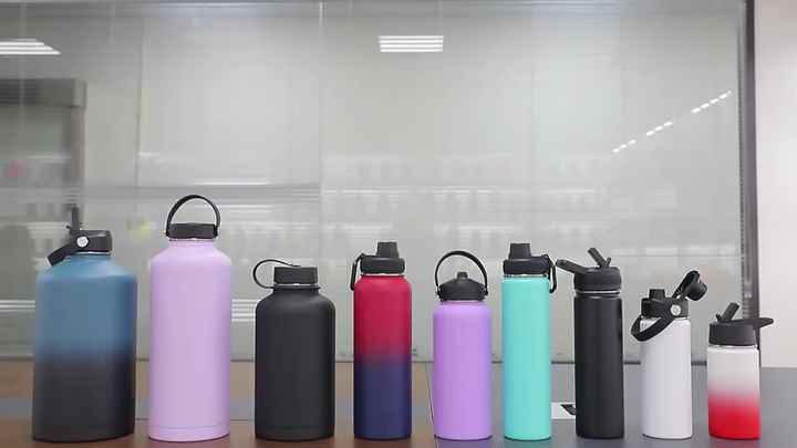 32oz 40oz Premium Stainless Steel Flask Thermos Sports Water Bottles ...