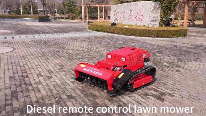 Industrial Grade Diesel-Powered Remote Control Lawn Mower with ...