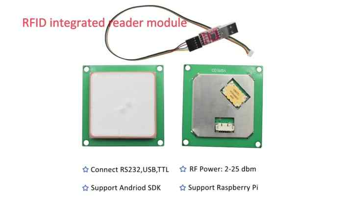 YRM100 UHF RFID Reader Module with Integrated USB Writer & Antenna for ...