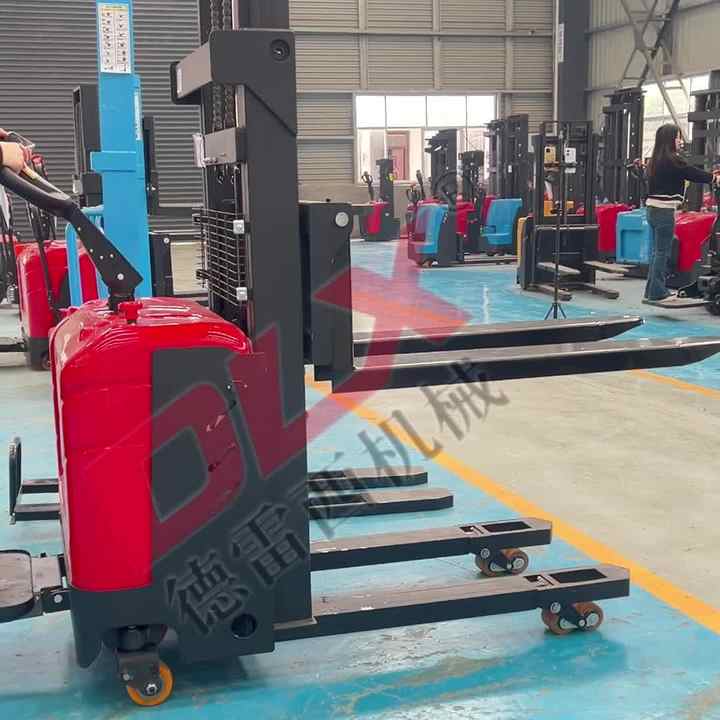 2 Ton Electric Battery Operated Pallet Stacker Forklift New Condition ...