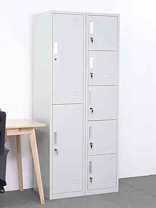 Office Employee Metal Locker 3 Door Steel File Storage Cabinets Almirah ...