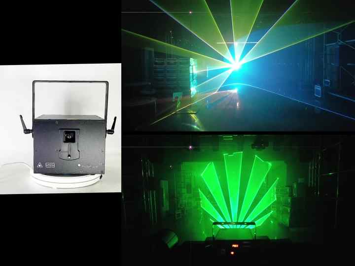 6W 3D Animated Full Color Laser Scanner Projector for Night Club ...