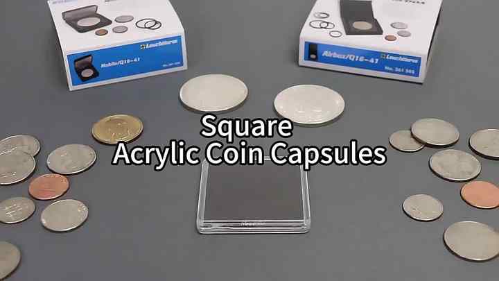 1.91"x1.91" Acrylic Square Case Coin Storage Organizer Box for Silver ...