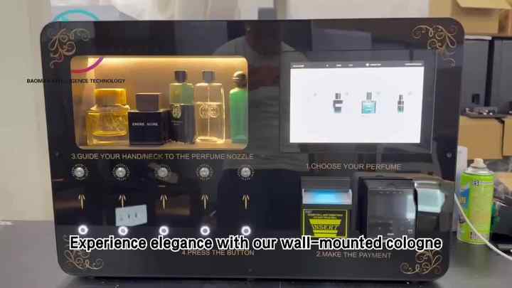 Custom Perfume Spray Vending Machine for Wall Mounted Mini Cologne ...