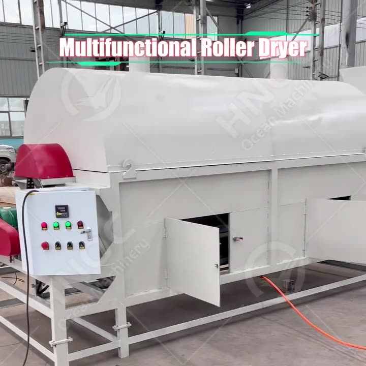OCEAN Chicken Manure Dryer Machine Horizontal Large Grass Corn Coffee ...