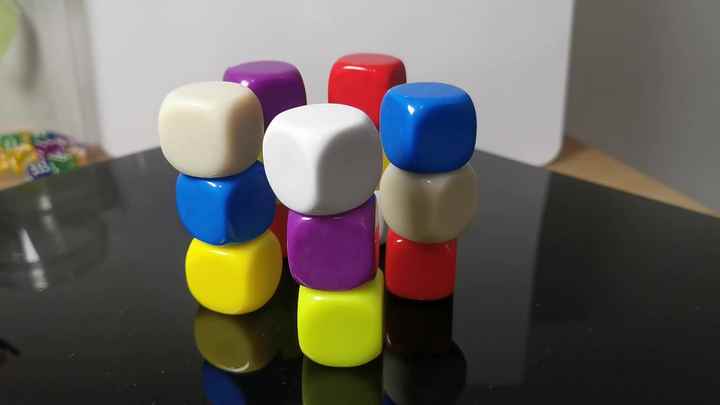 Blank Dice 30mm Acrylic Large Various Colors Right Angle Cubes DIY ...