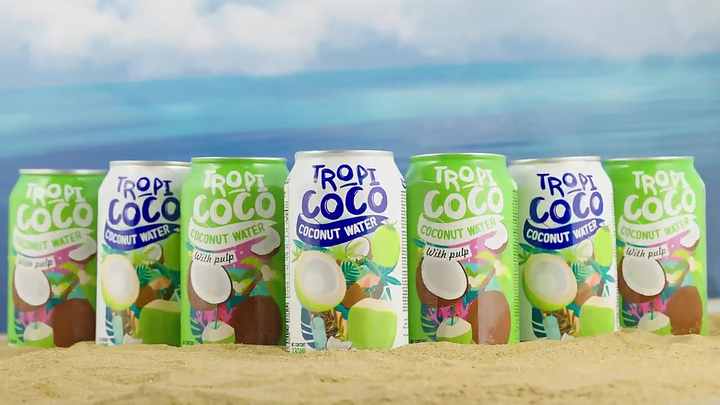 Tropicoco 100% Pure Original Flavored Sterilized Coconut Water OEM ...