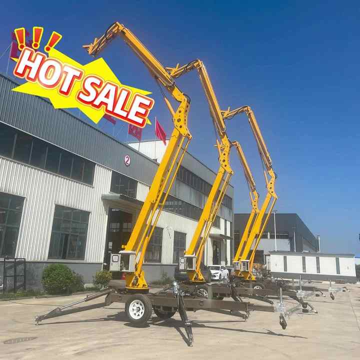 Hot Sale Cherry-picker Boom Lift 16M Towable Spider Lift Telescopic for ...