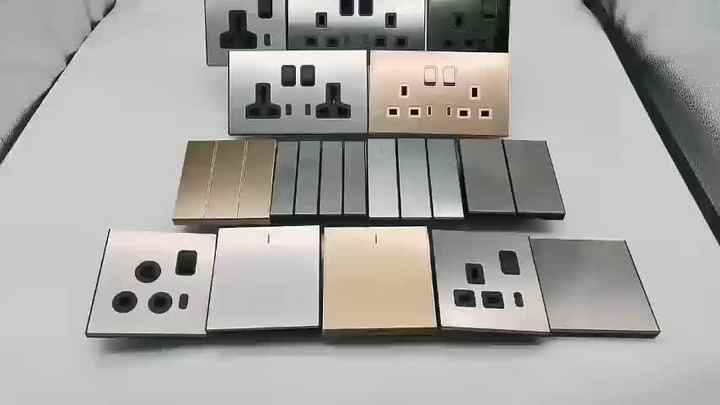 High Quality KS15 Series Stainless Steel UK Standard Wall Switches with ...