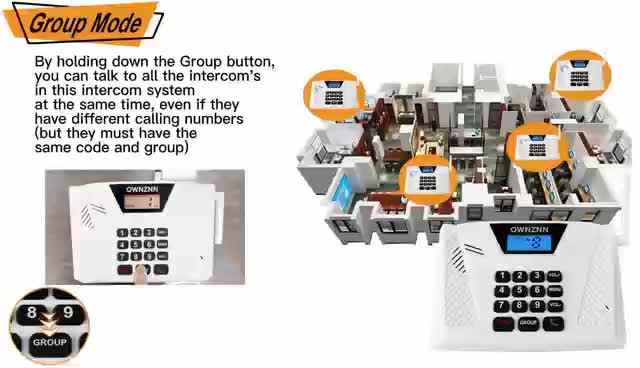 1.5Km Duplex Wireless Intercom for Business Home Office & Hotel ...