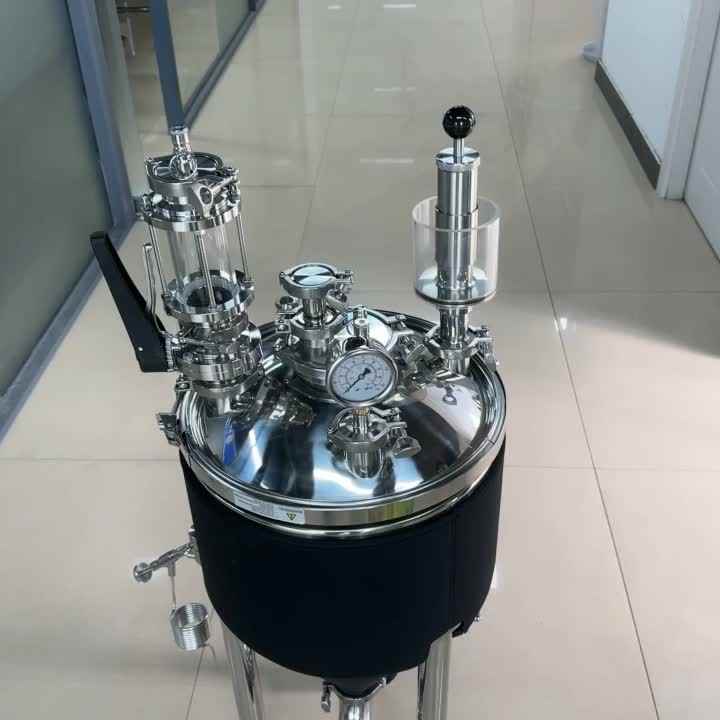 Small Capacity Microbial Jacketed Conical Fermenter Tank Stainless ...