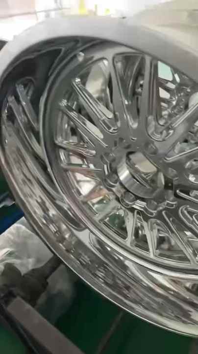 Polished Forged Truck Wheel 6061 T6 24*12 24*14 26*14 PCD 6*139.7 CB 78 ...