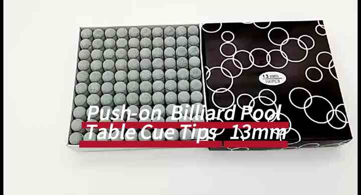 Billiard Pool Cue Push-on Tips 13mm Box of 100Pcs for Pool Cue Sticks ...