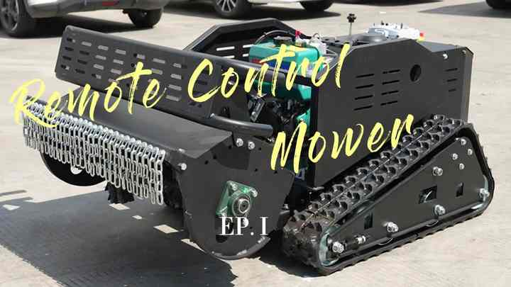 High Quality Remote Control Mower Farm Garden Rubber Crawler Remote ...