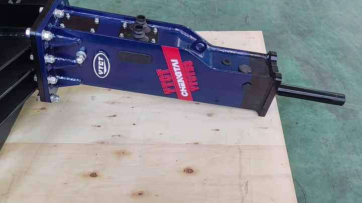 Excavator Skid Steer Fence Hydraulic Pile Driver Post Chisel 68MM SB40 ...