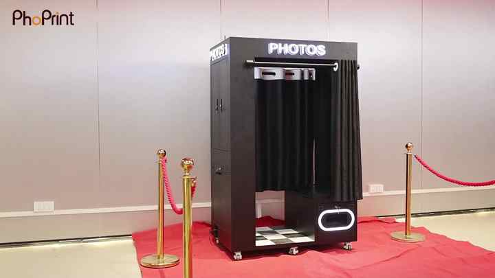 Retro Design Selfie Photo Booth Instant Print Digital Sharing Photo ...