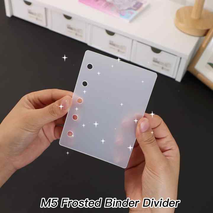 Clear Plastic Matt Paper Spacers - M5 Dividers