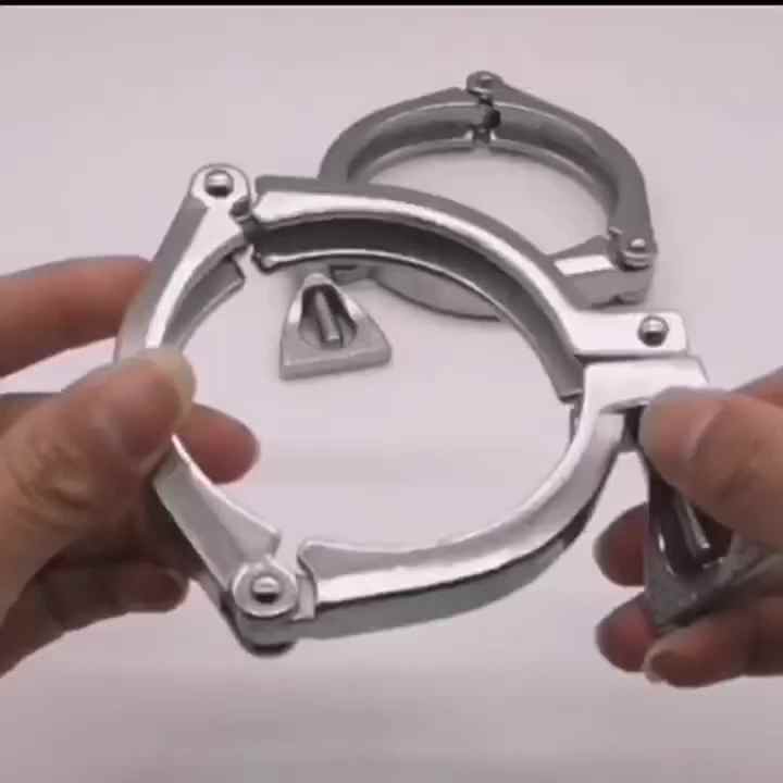 CNJS Heavy Duty Food-Grade Sanitary Ferrule Pin Tri Quick Clamps Three ...