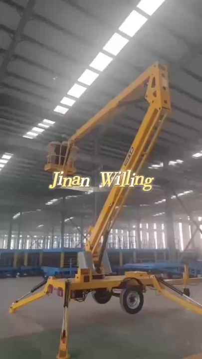 Trailed Drafting Boom Lift for Aerial Working with Two Wheels and ...