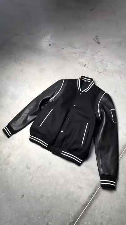 Wholesale Best Quality Men's Winter Wool Varsity Jacket Stand Letter ...