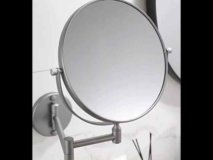 Chrome Brass 8 Inches Wall-mounted Retractable Mirror on Both Sides ...
