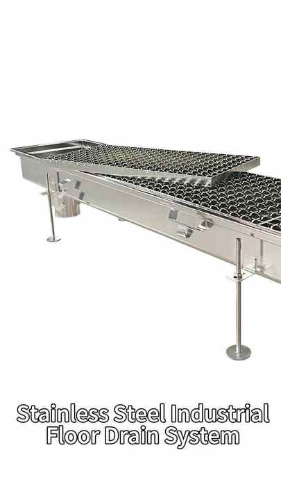 Stainless Steel Industrial Drain Channels Hygienic Linear Floor Drain ...