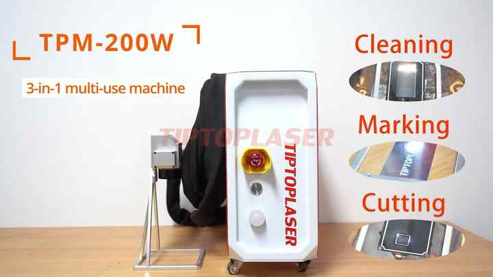 TPM-200W 3-in-1 Laser Cleaning Marking Cutting Machine Machine Laser ...