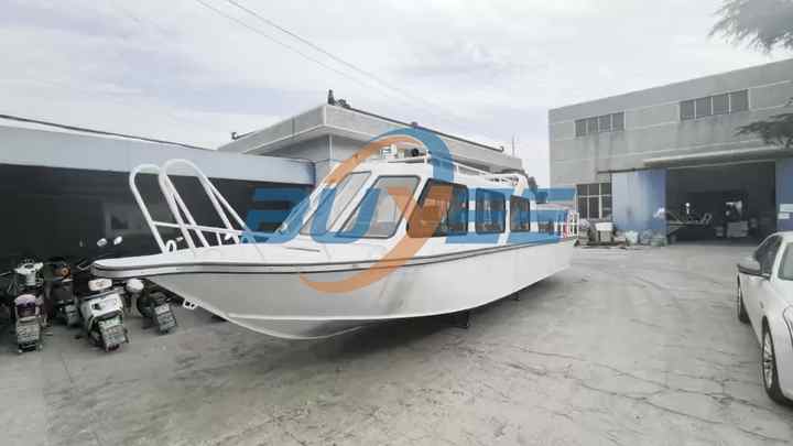 CE Certified 9.2m/30.2ft Luxury Aluminum Fishing Yacht with Cabin Fast ...