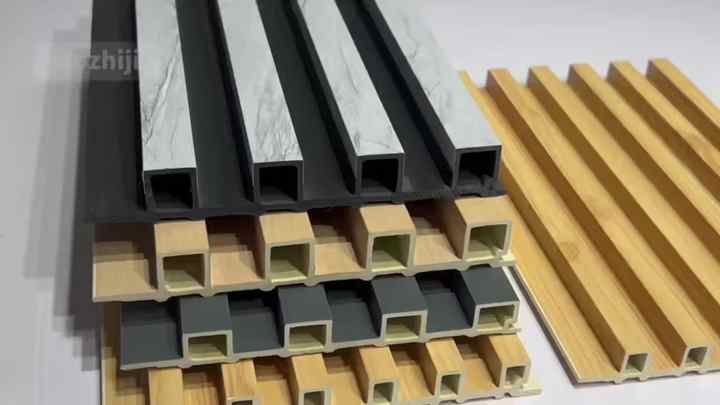 2025 Modern WPC Wall Panels Factory Supplied Half-Covered Damask ...