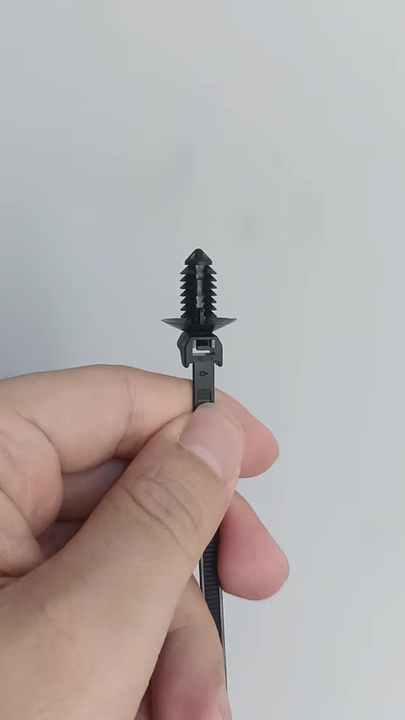 4.6*170mm Push Mount Cable Tie X115 Fir Tree Head Zip Tie for Hole ...
