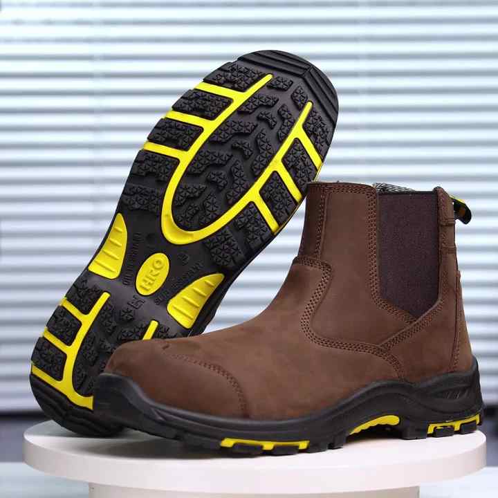 L609 OEM ODM Factory Crazy Horse Leather Safety Boots for Men,HRO ...