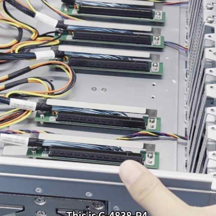 8 GPU Rack Server Case PCIe 4.0, Optional 4+1 Redundant Power Supply ...