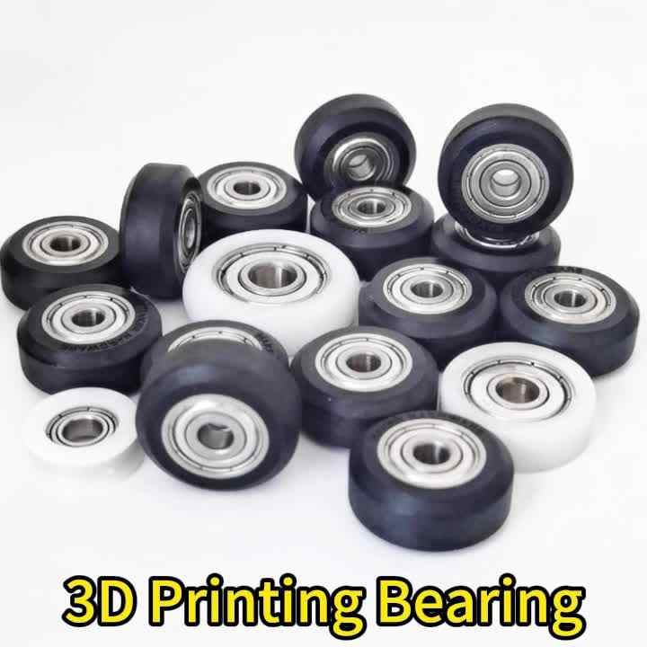 ZOTY High 3D Printer Parts POM Nylon Wheel Embedded 625 ZZ Groove Ball ...