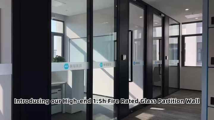 High-end Fire Rated Glass Partition Wall for Office 2 Hour Fire ...