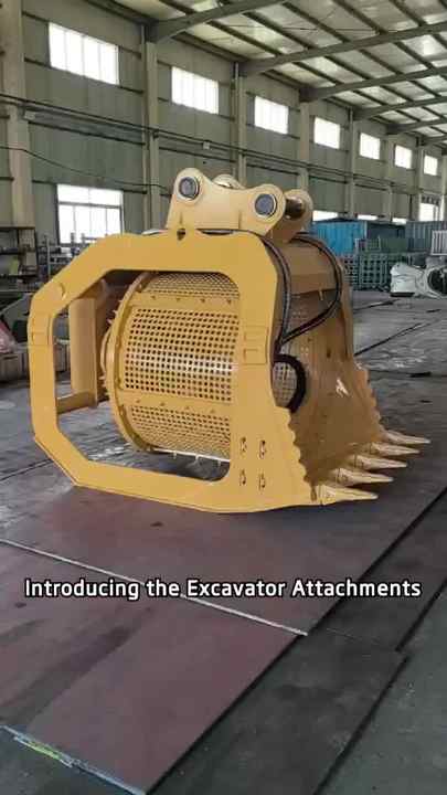 Excavator 360 Rotating Screening Cage Fully Hydraulically Driven ...