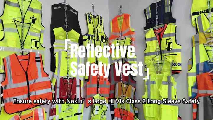 Nokin ANSI Class 2 Waterproof Reflective Safety Vest for Velcro Front ...
