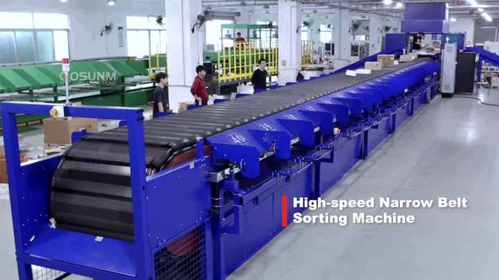 Gosunm High Speed Narrow Belt Sorter Automatic Parcel Sorting System ...