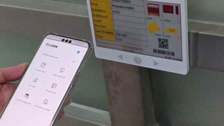 Warehouse Assorting Pick-To-Light System Wireless Nfc 7.5Inch 4 Color E ...