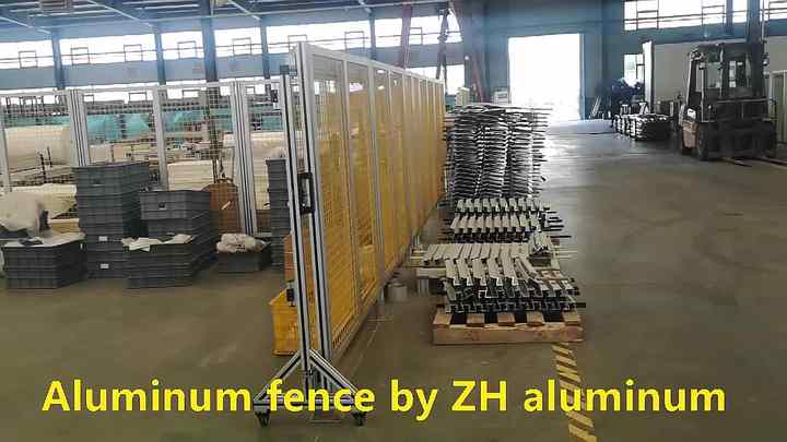Industrial Safety Mechanical Aluminum Fence Easy-to-Assemble Barrier ...