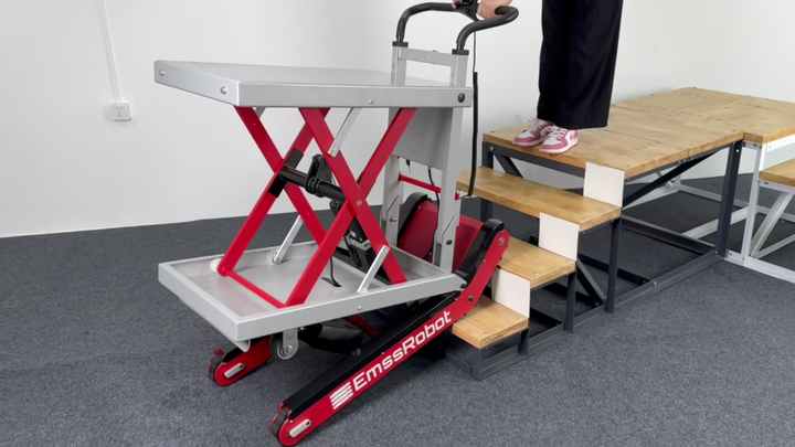 Hand Lift Carrier Hydraulic Scissor Trolley Lift Made in China