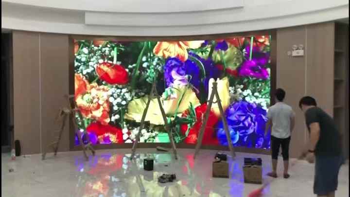 Indoor Big LED Video Wall, High-Bright LED Display for Showroom ...
