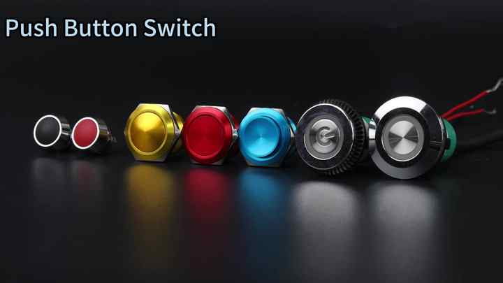 Push Button 16mm Metal with Plug 1NO1NC Waterproof Stainless Steel ...