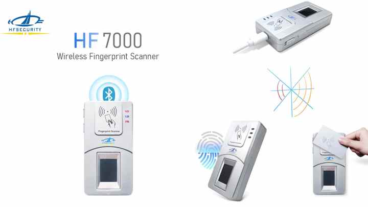 HFSecurity HF7000 Portable Smart Biometric Fingerprint Scanner Card ...