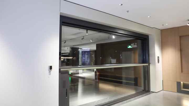 Wazzor Double Glass Aluminium Smart Window: Automatic Upward Sliding ...
