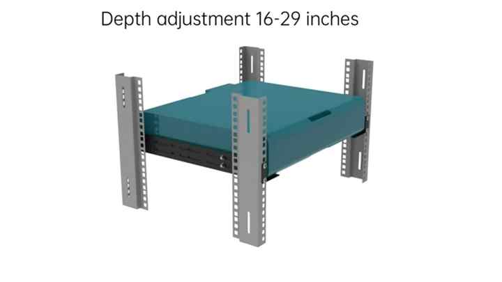 1U Server Rack Depth Extender 100mm Extending Depth Network Recessed ...