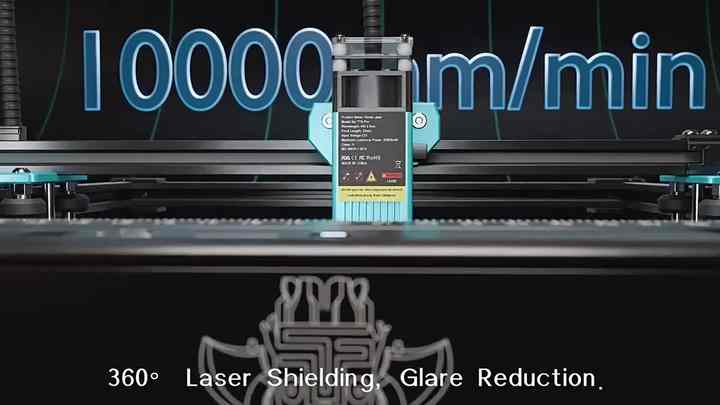 TTS-55PRO Laser Cutter Engraver 5.5W Expandable Work Area for Wood ...