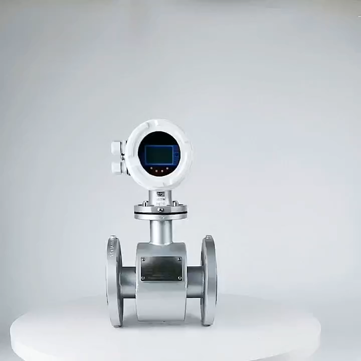 Sludge Electromagnetic Flowmeter Ip65 Waterproof Rs485 Flowmeter Integrated Split Dn15-3000 4 ...