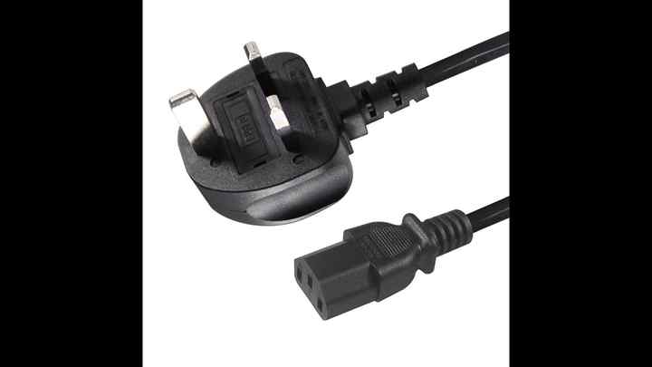 British Mains 3 Pin Plug Iec C13 Male Female Fused Uk BSI Standard 3pin ...