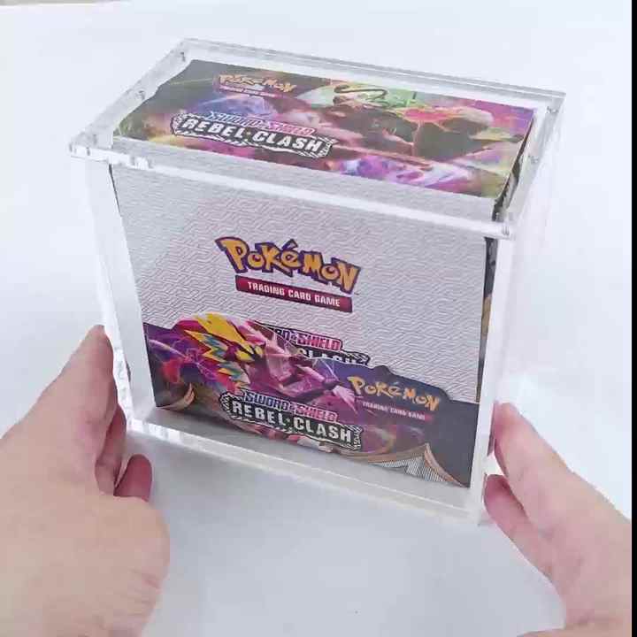 Pokemon Acrylic Magnetic Booster Box - Durable & Clear