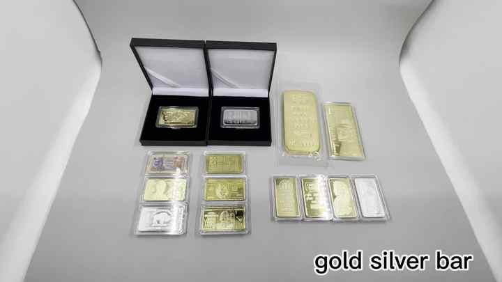 Simulation Non-magnetic Gold Brick Shape 400g Gold Bar Switzerland Gold ...